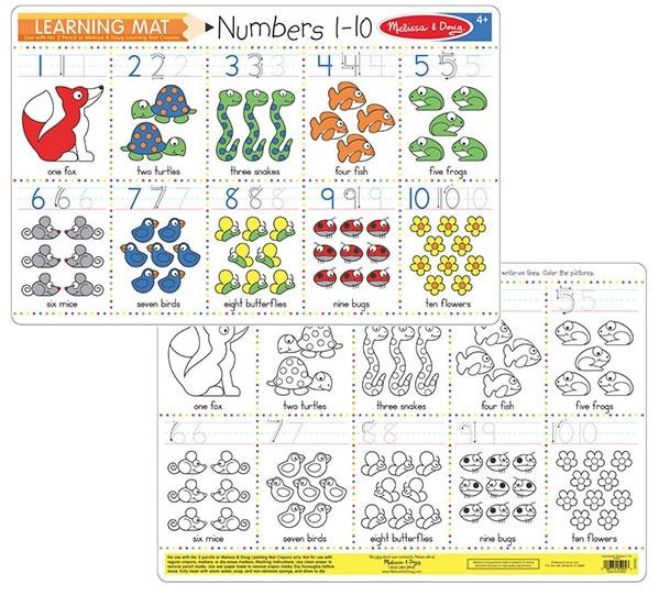 x Write a Mat Numbers 1-10 - Loadza Toyz